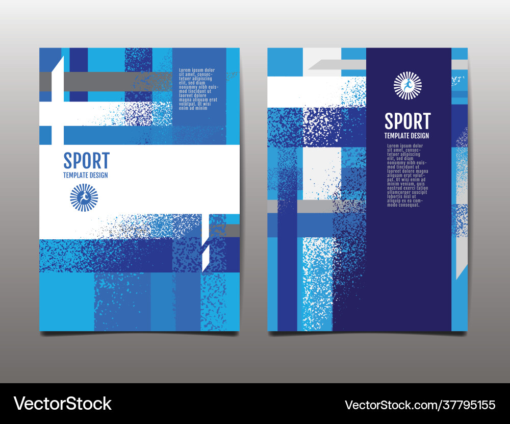 Sport design layout template Royalty Free Vector Image