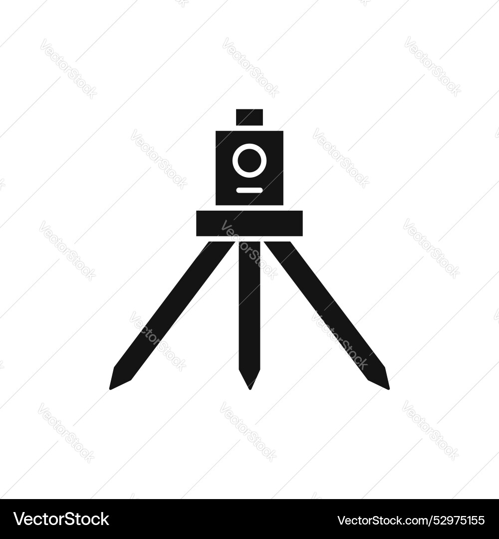 Theodolite icon symbol on white background Vector Image
