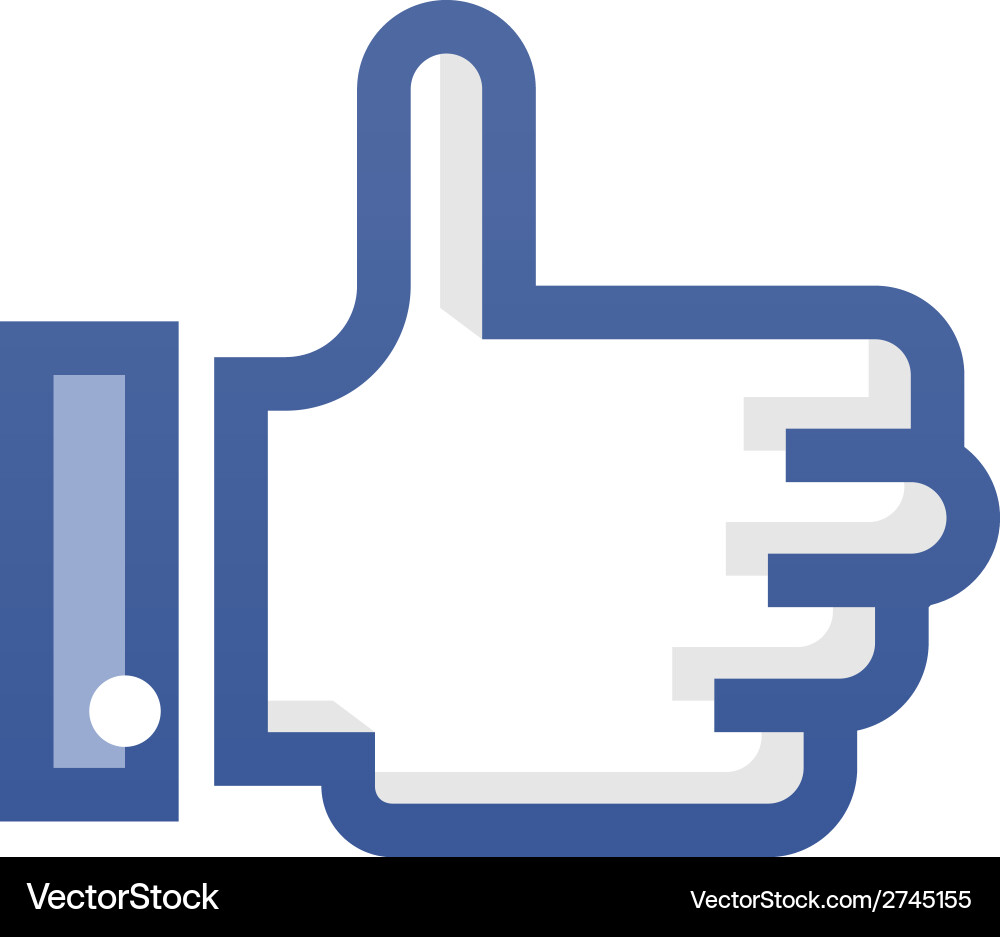 Thumb up symbol Royalty Free Vector Image - VectorStock