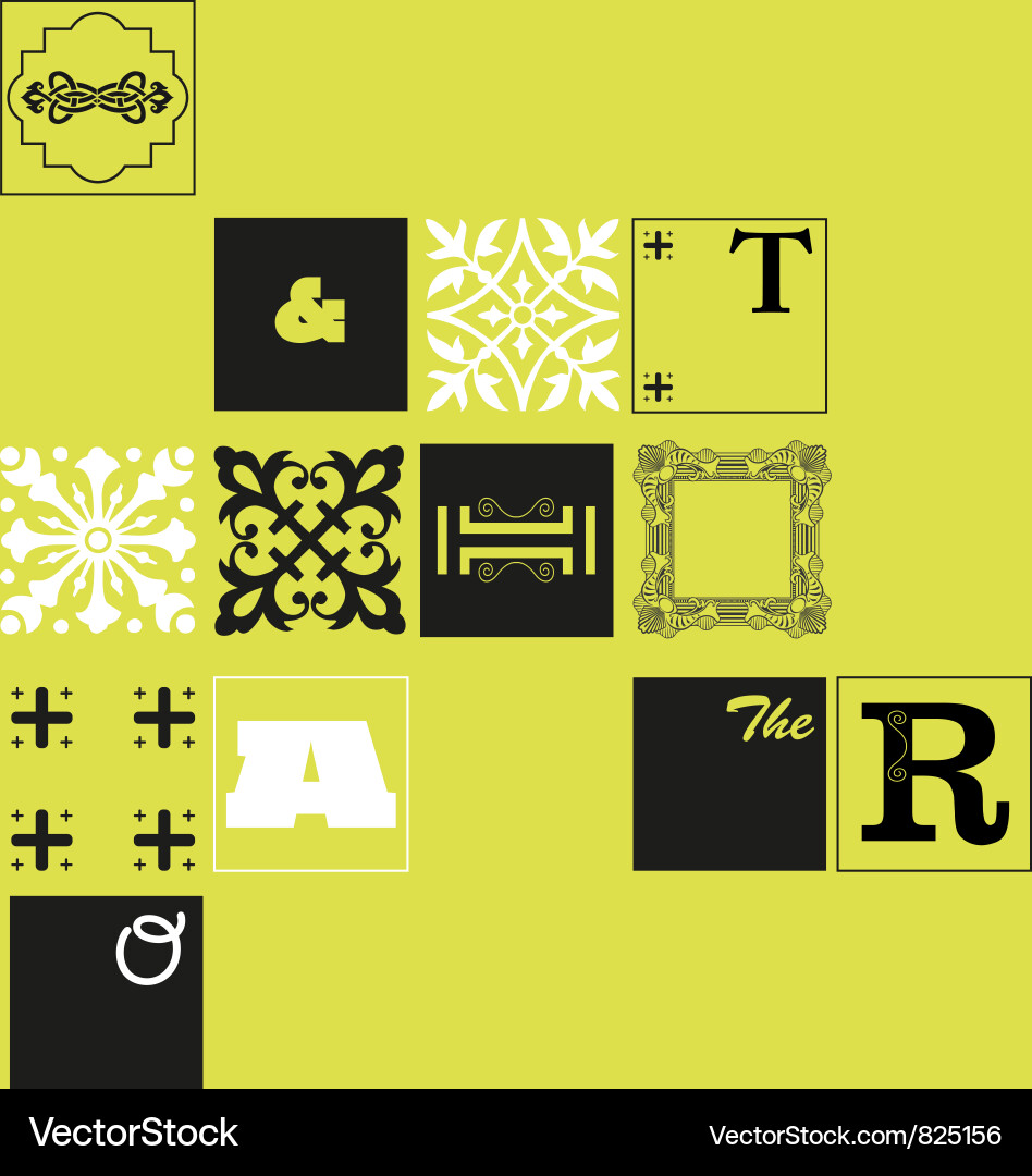 Borders and capitals Royalty Free Vector Image