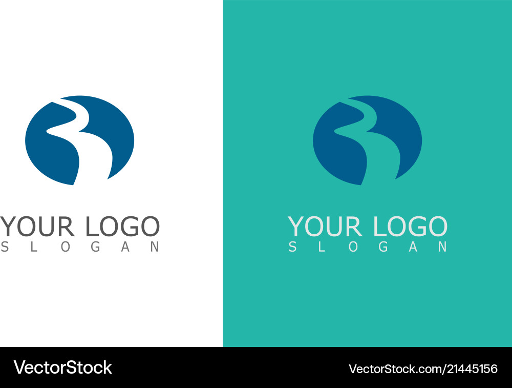 Circle letter b logo Royalty Free Vector Image