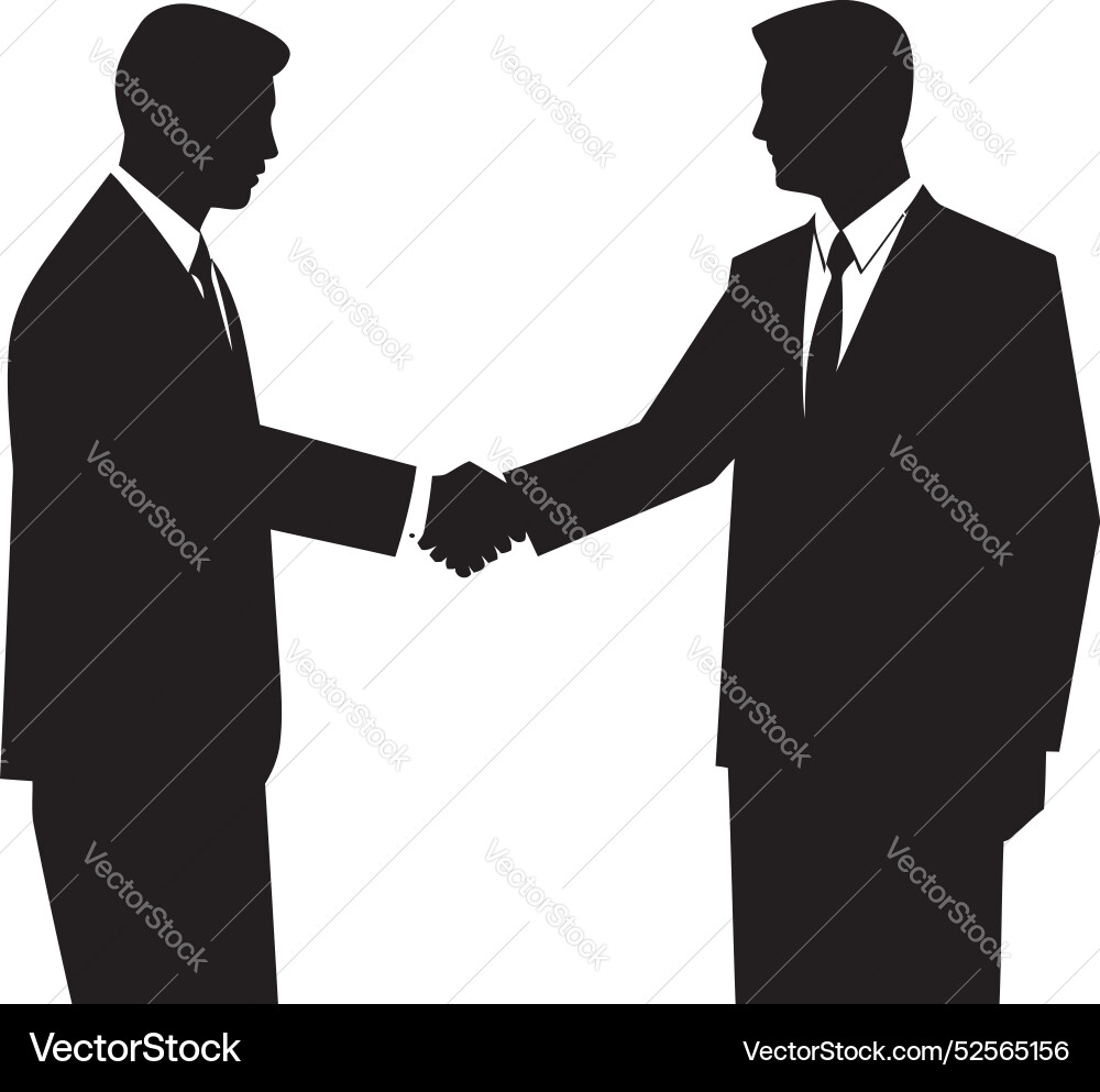 Concordance pact handshake icon alliance compact Vector Image