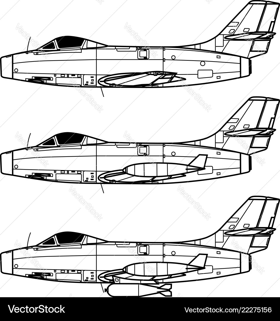 Dassault md450 ouragan Royalty Free Vector Image