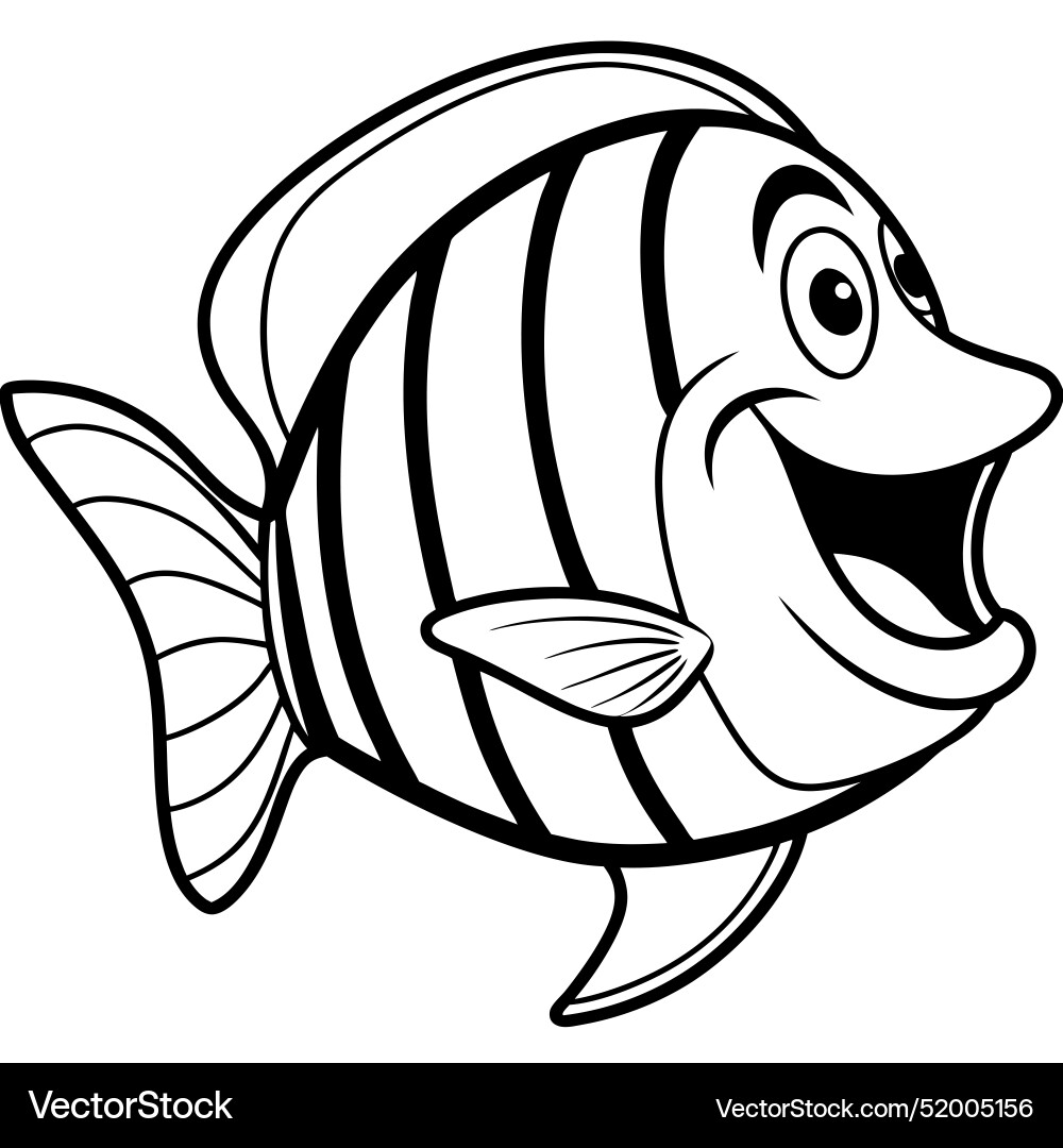 Drum fish dancing icon Royalty Free Vector Image