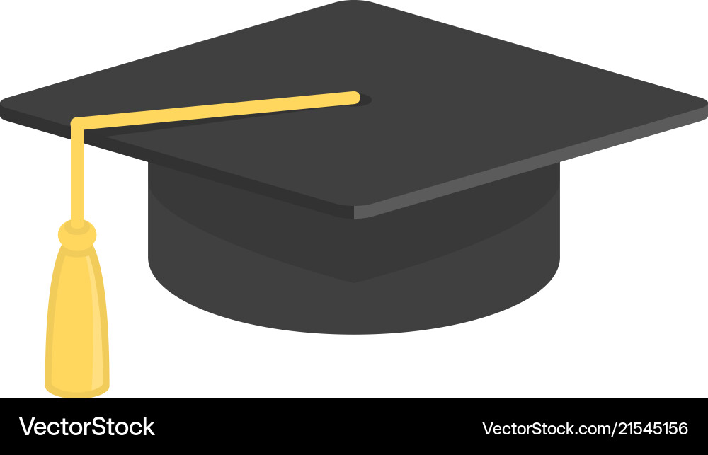 Graduation cap Royalty Free Vector Image - VectorStock