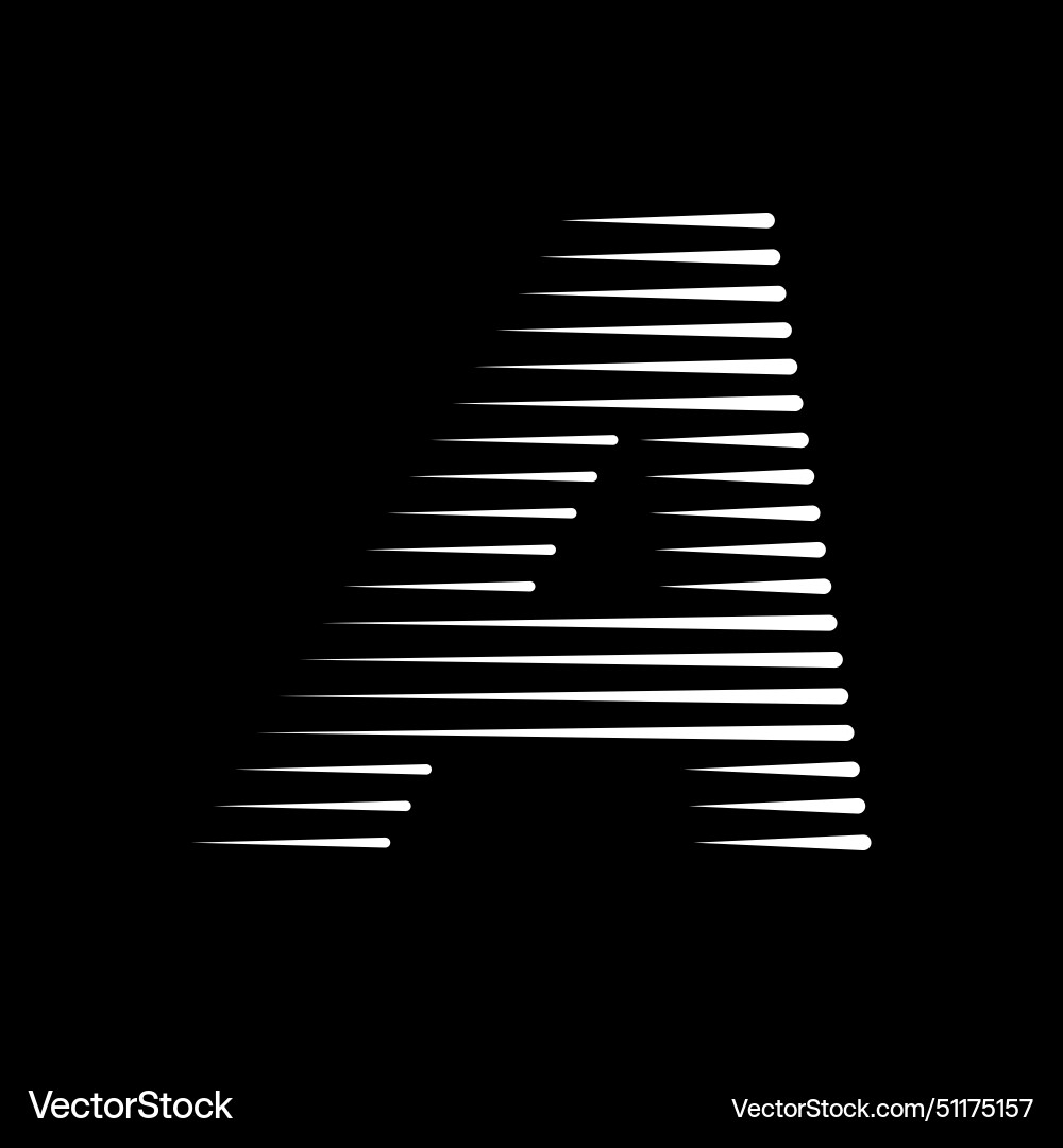 A letter lines logo icon Royalty Free Vector Image