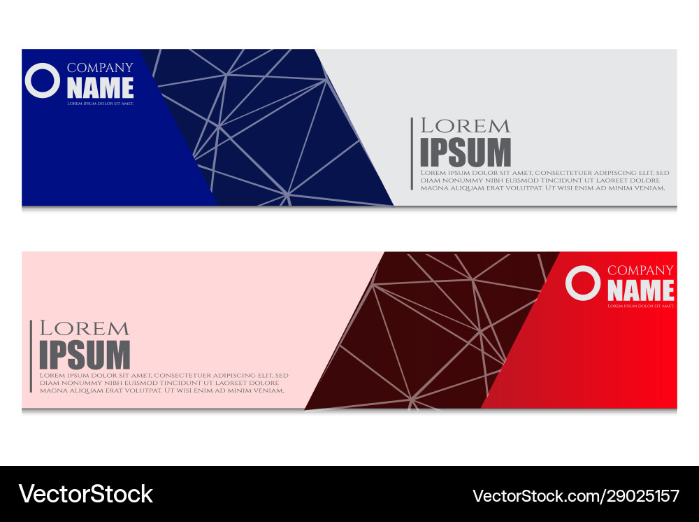 Collection modern abstract banner designs Vector Image