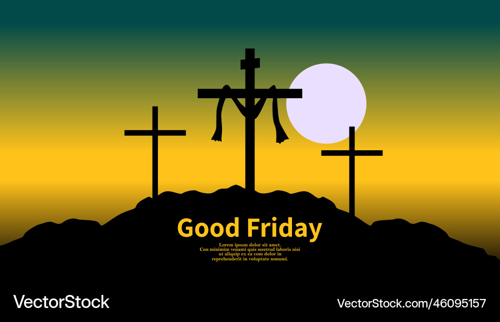 Good friday banner and poster Royalty Free Vector Image
