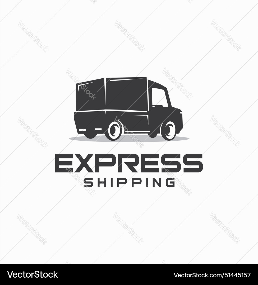 Logistics auto truck transport logo design Vector Image