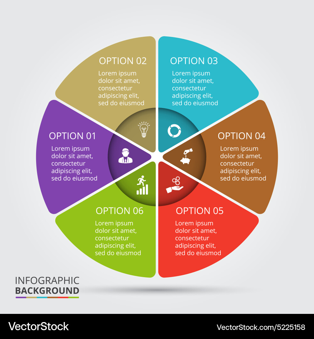 Circle element for infographic Royalty Free Vector Image