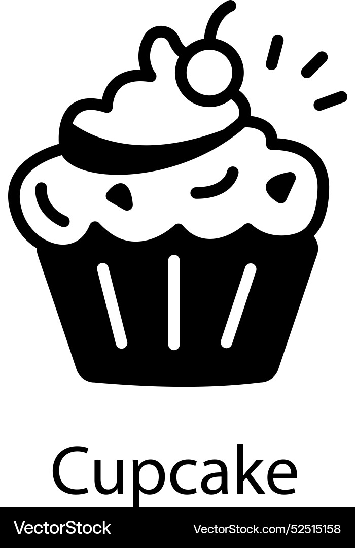 Cupcake Royalty Free Vector Image - VectorStock