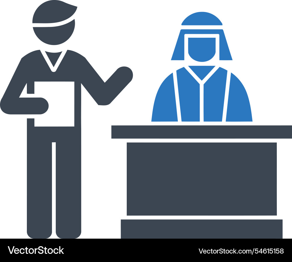 Lawyer and judge icon Royalty Free Vector Image