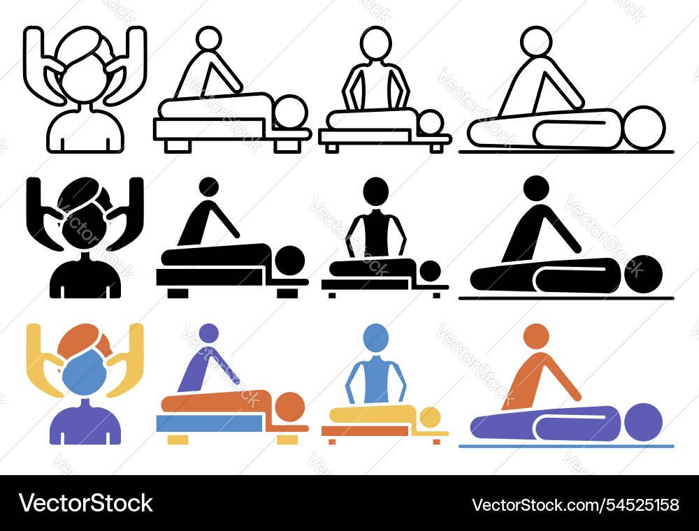 Massage icon Royalty Free Vector Image - VectorStock