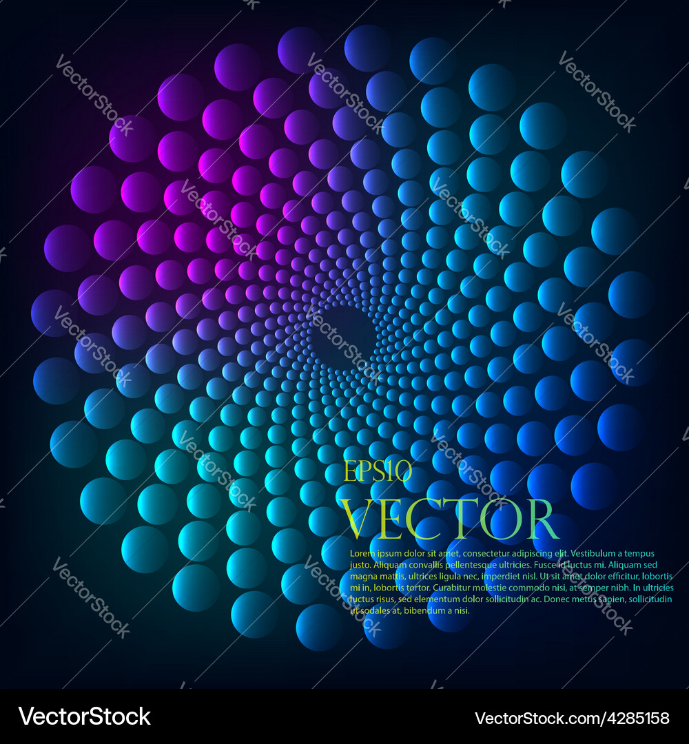 Rainbow vortex background Royalty Free Vector Image
