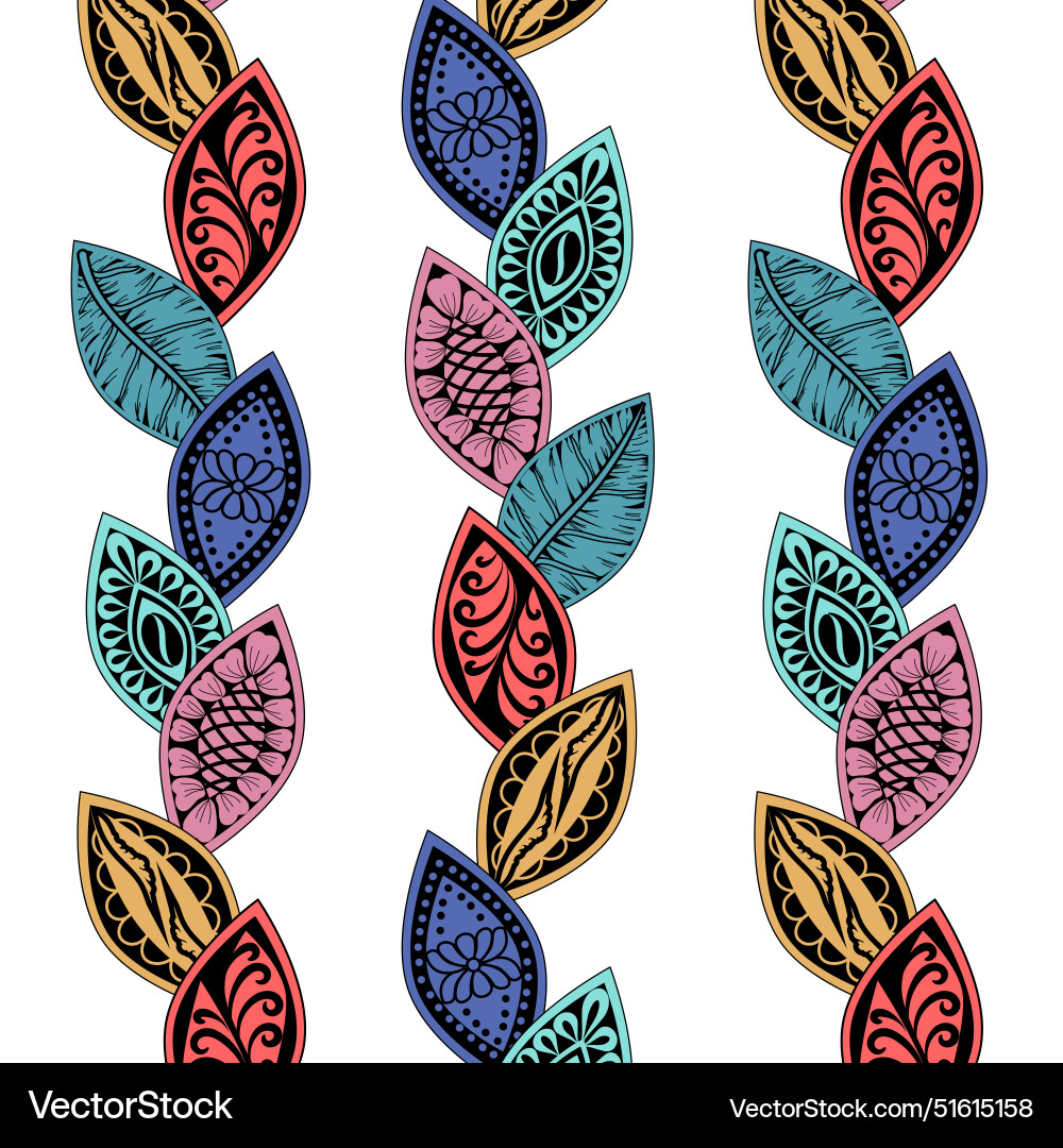 Transparent background with abstract leaves Vector Image