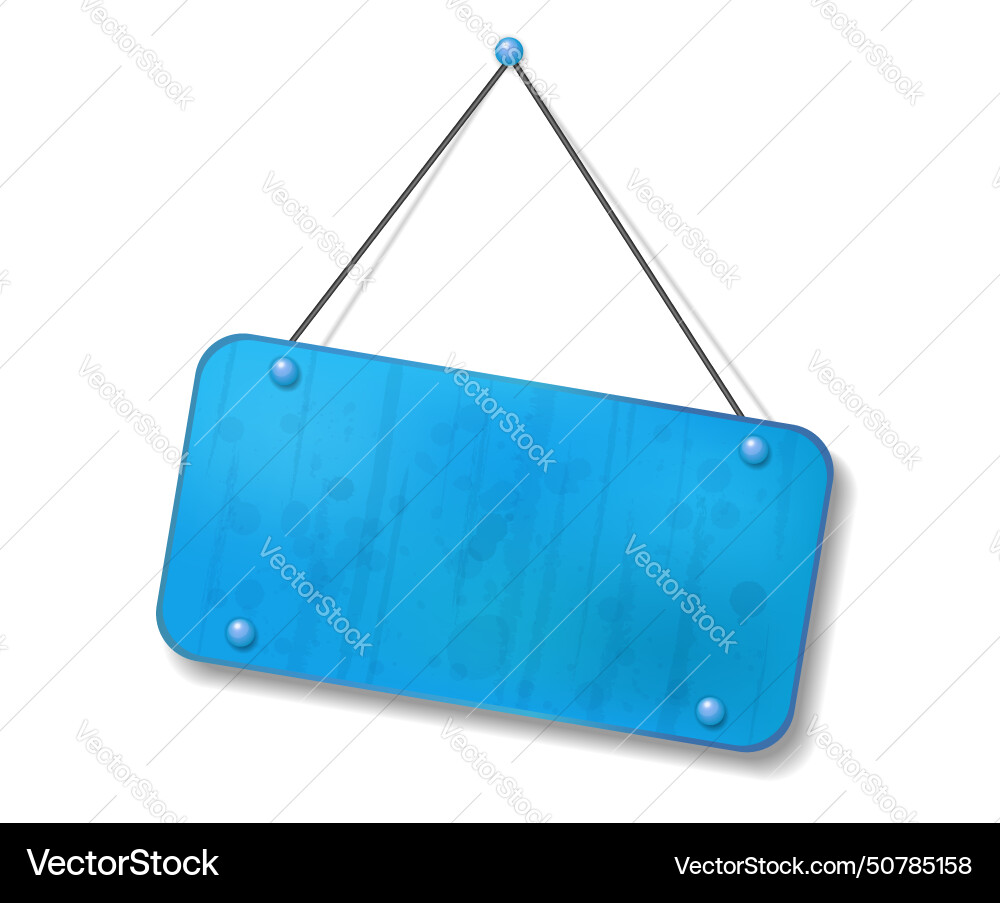 Vintage old blue sign with text space Royalty Free Vector