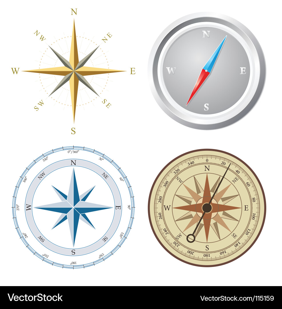 Compass Royalty Free Vector Image - VectorStock