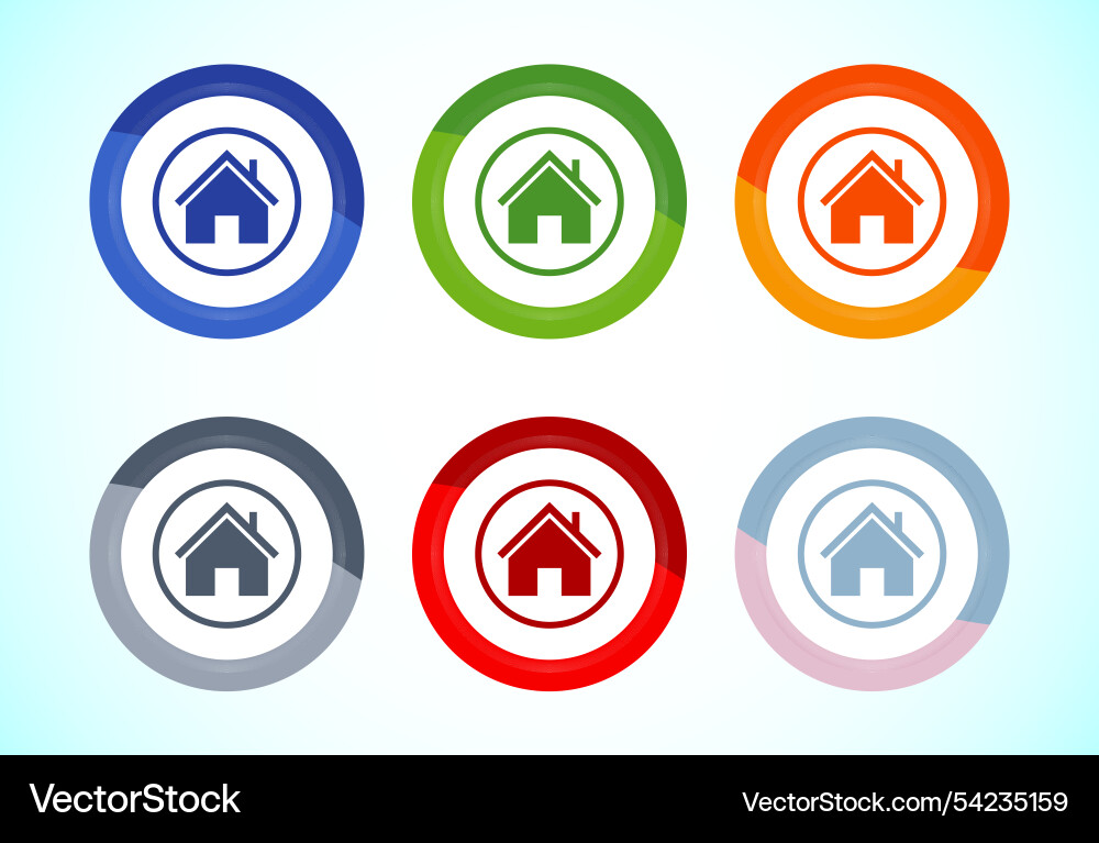 Home icon design main page for mobile Royalty Free Vector
