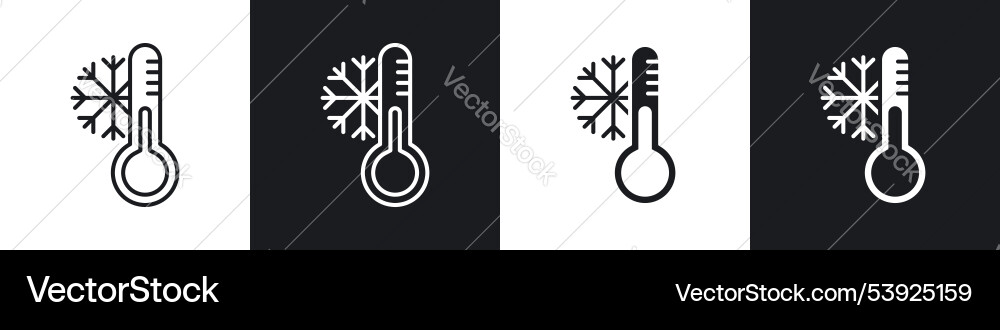 Thermometer cold icon Royalty Free Vector Image