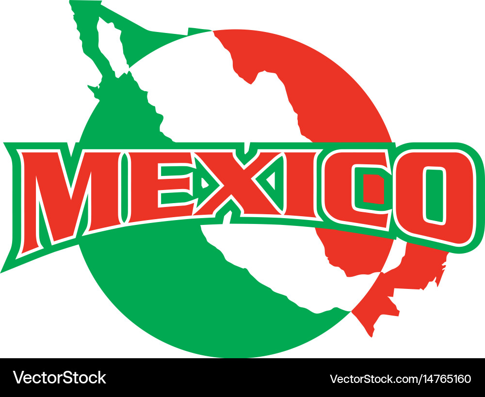 Mexico map Royalty Free Vector Image - VectorStock