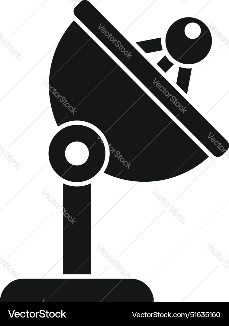 Satellite dish receiving broadcasting signals icon