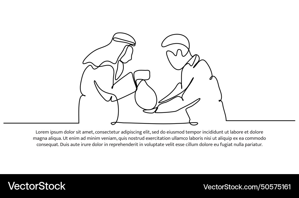 A man is giving charity modern Royalty Free Vector Image