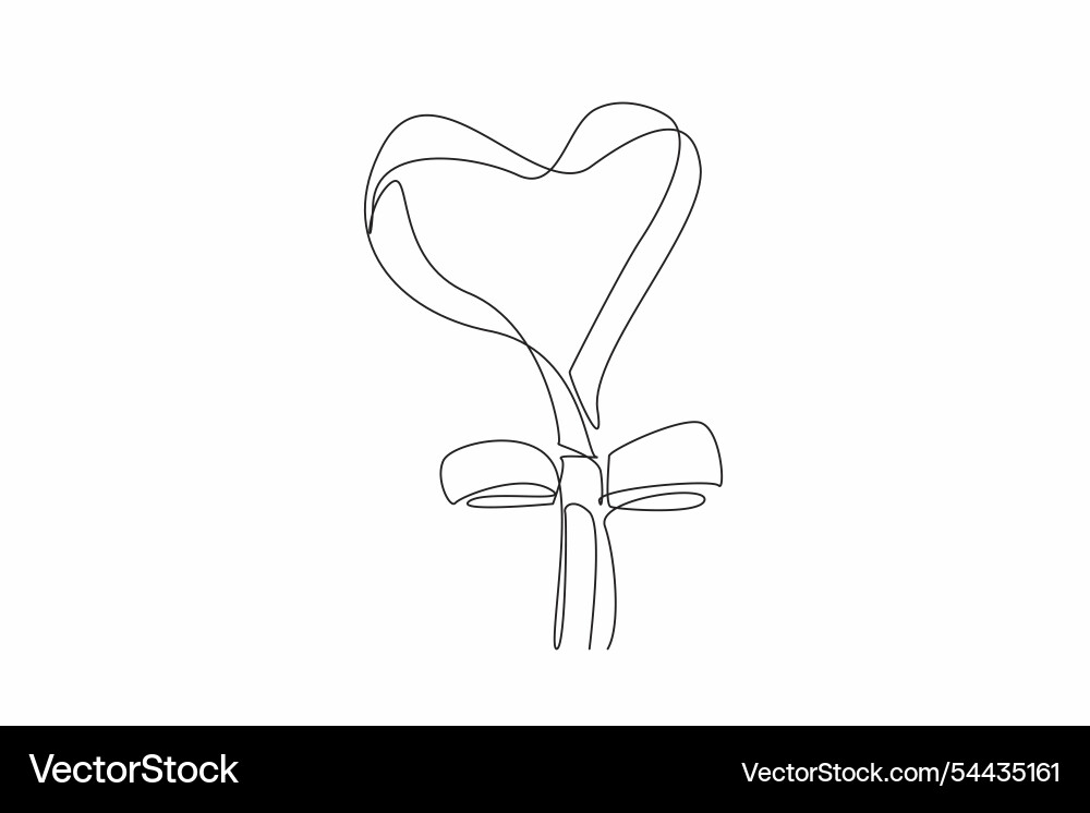 Continuous one line drawing female symbol made Vector Image