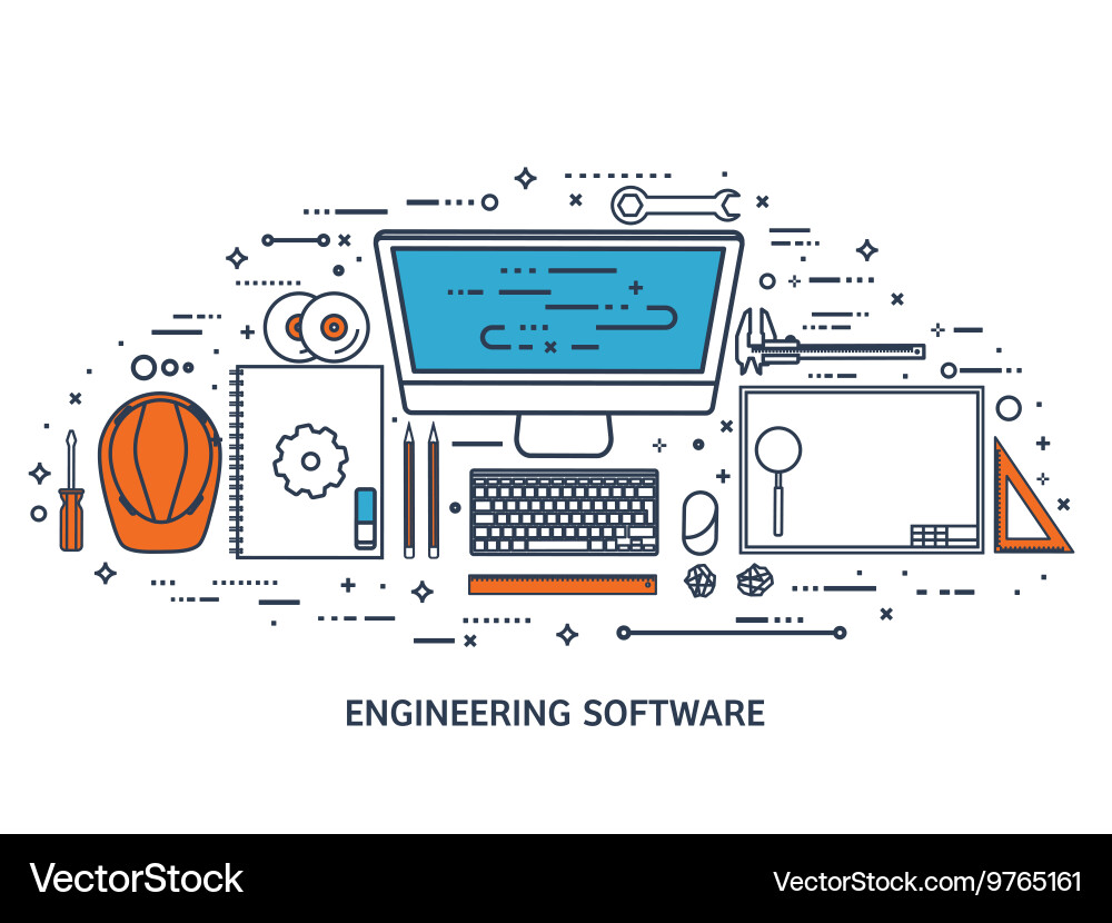 Engineering and architecture Royalty Free Vector Image