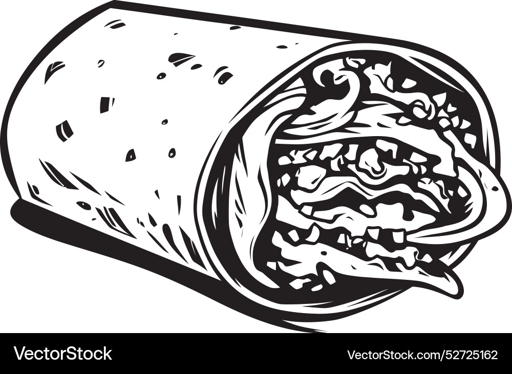 Burrito bowls deconstructing the classic Vector Image