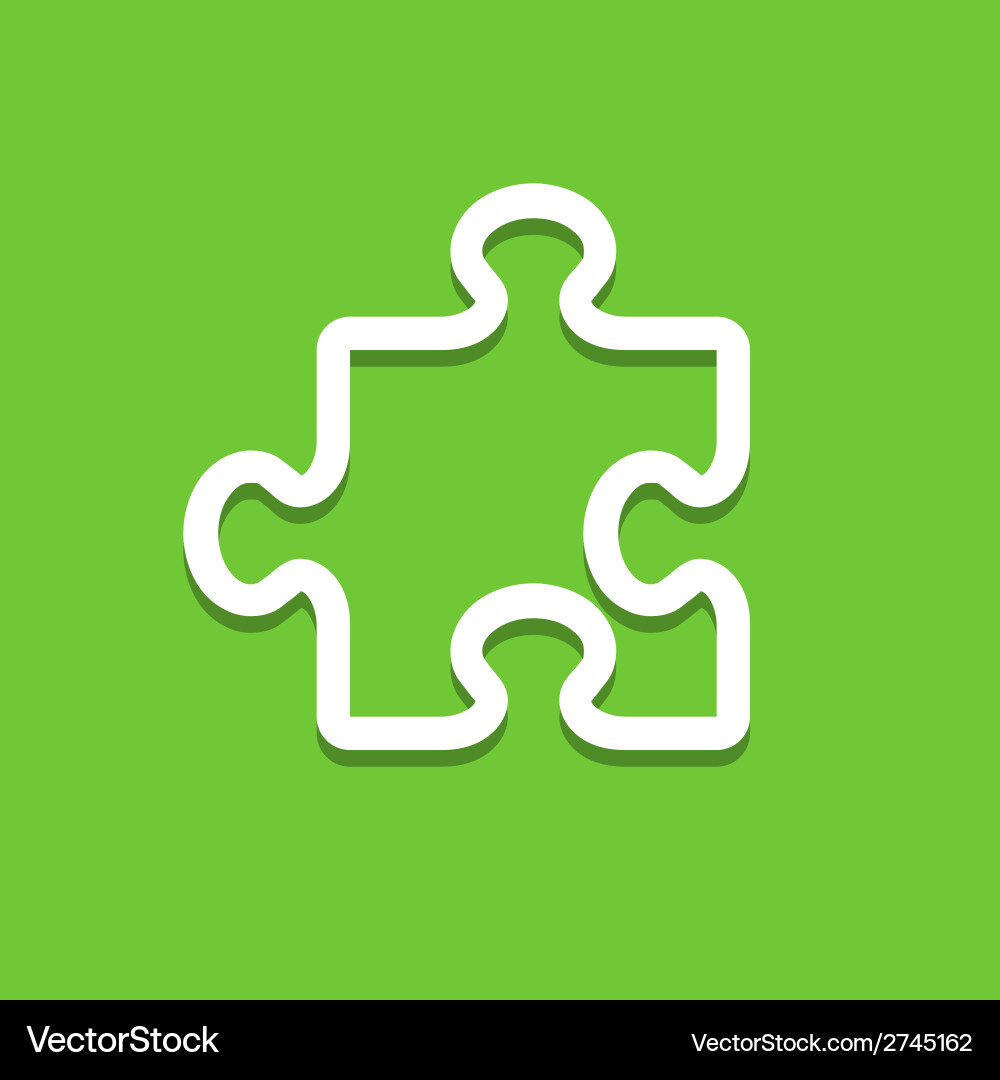 Puzzle icon Royalty Free Vector Image - VectorStock