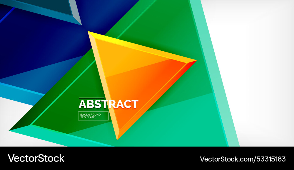 Abstract background - glossy triangles Royalty Free Vector