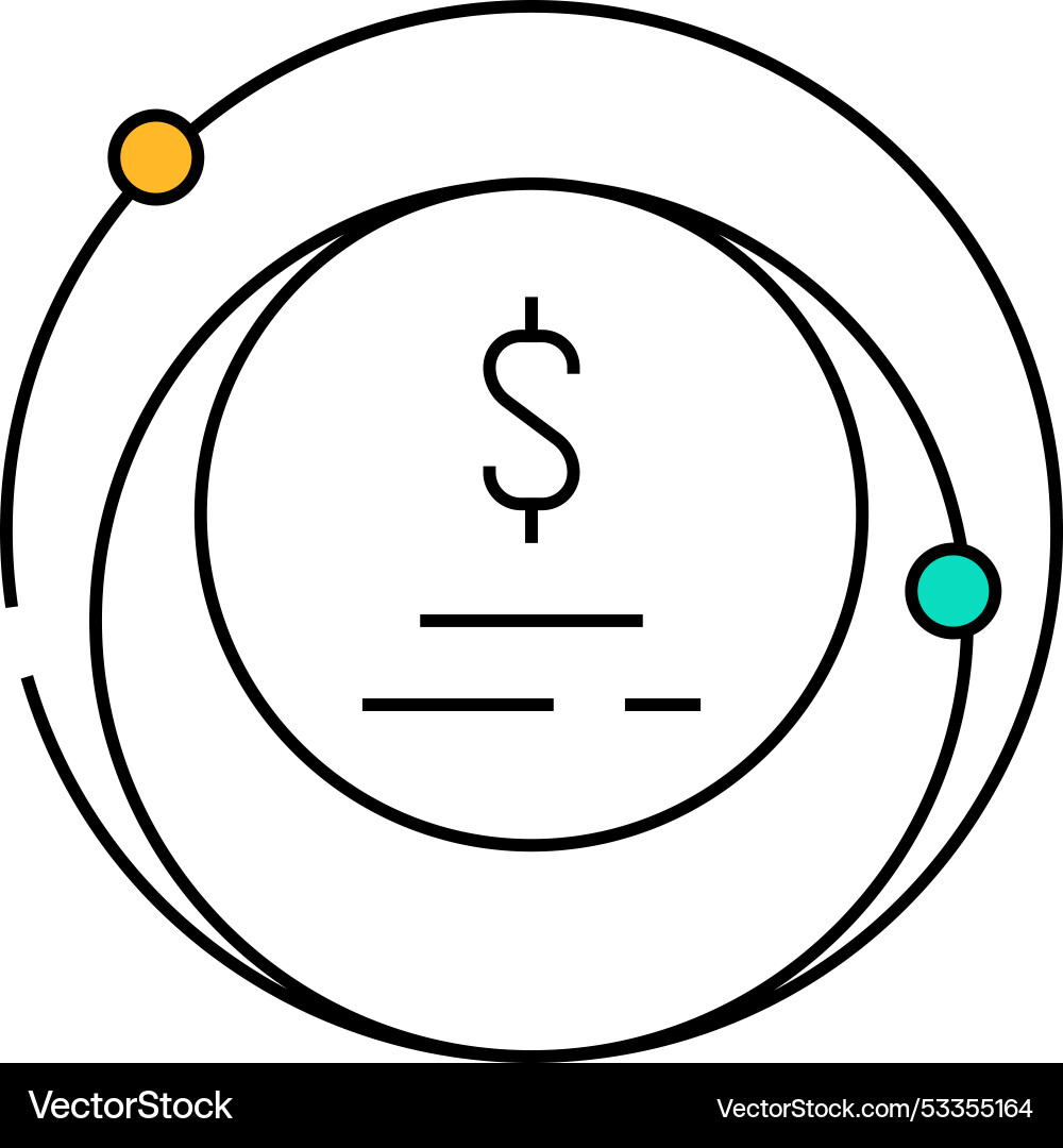 Business core ethics icon color Royalty Free Vector Image