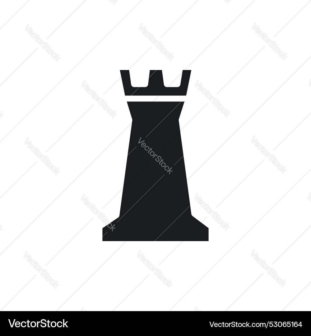 Chess rook icon Royalty Free Vector Image - VectorStock