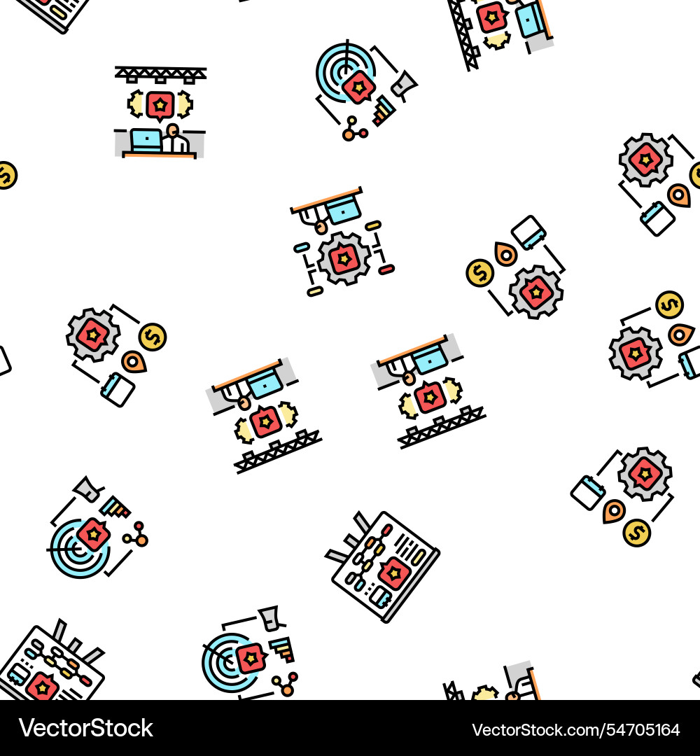 Event agency party business seamless pattern Vector Image