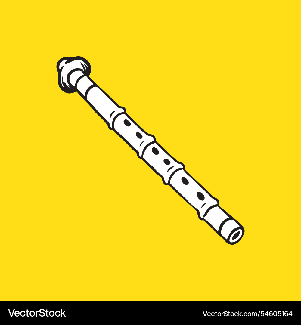 Ney oriental music instrument Royalty Free Vector Image
