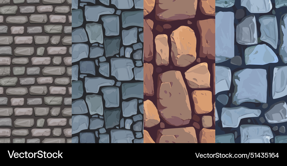 Stone wall from bricks paving background Vector Image