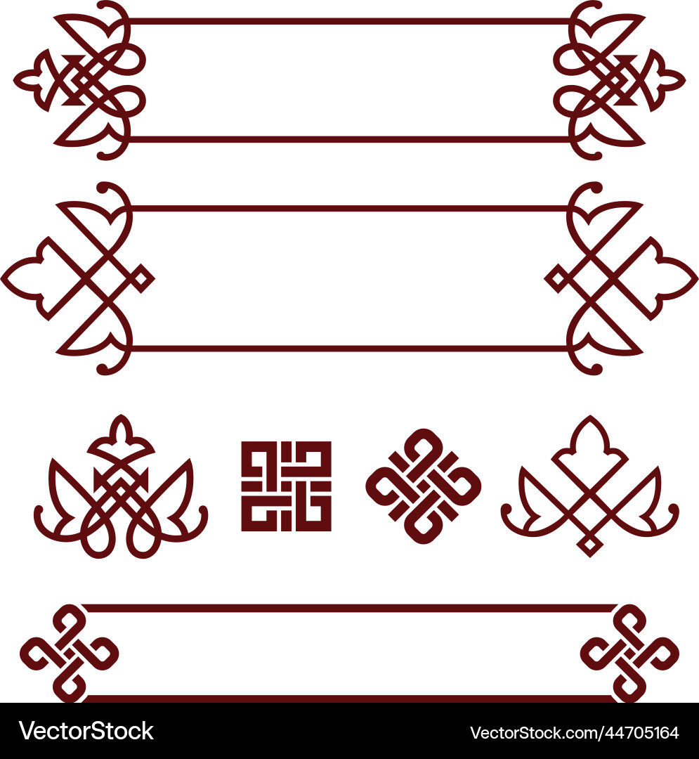 Woven Celtic Knot Patterns Royalty Free Vector Image