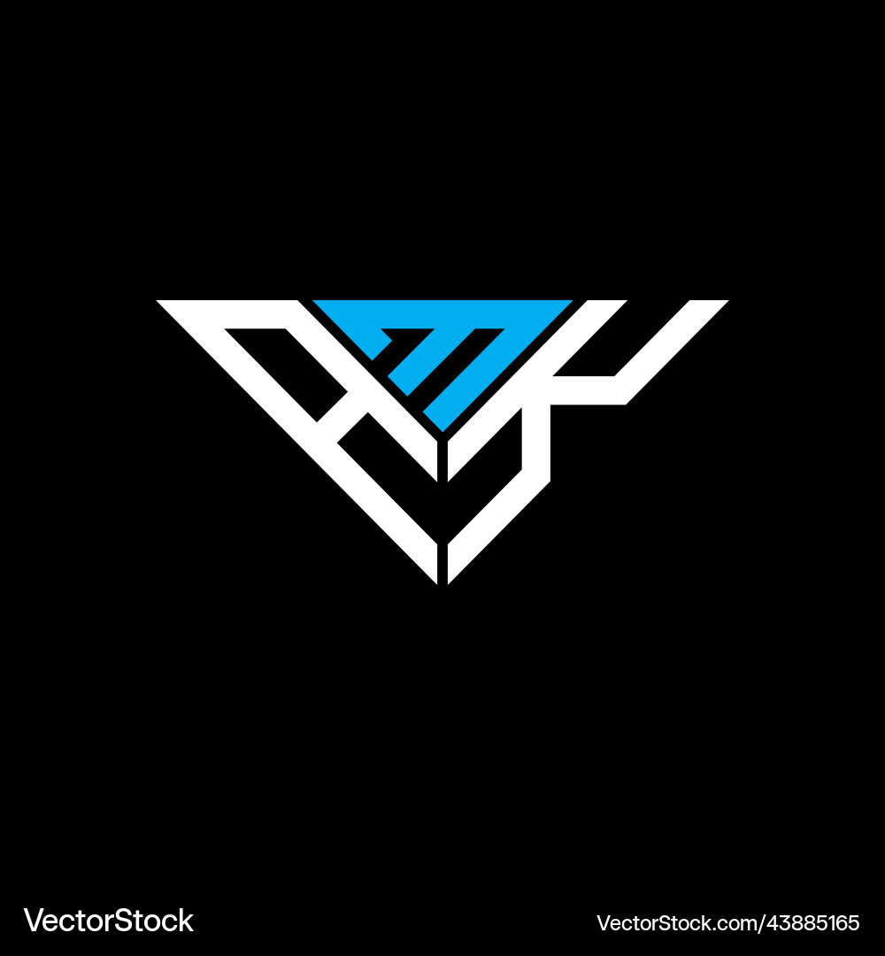 Amk letter logo creative design with graphic Vector Image