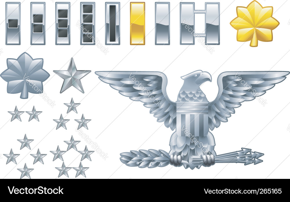 Army officer Royalty Free Vector Image - VectorStock