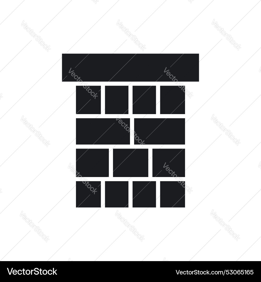 Chimney icon isolated on white background Vector Image
