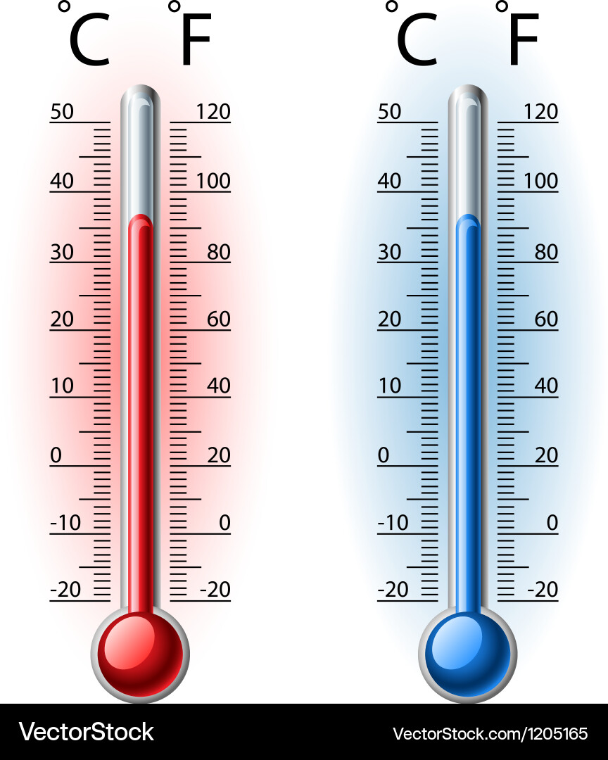 Thermometer set Royalty Free Vector Image - VectorStock