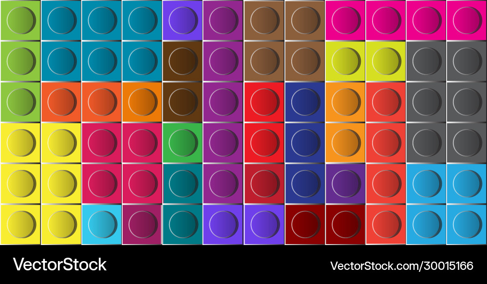 Colorful lego brick background pattern Royalty Free Vector
