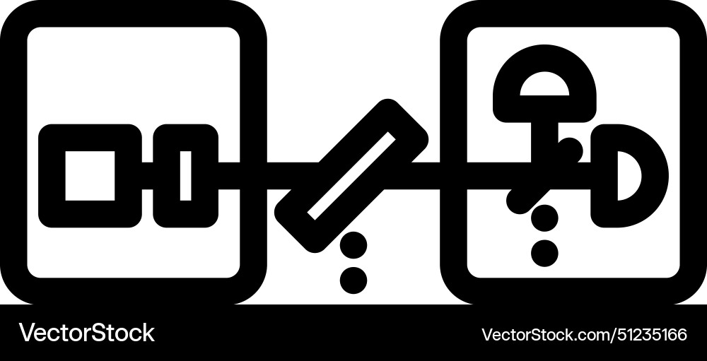 Communication quantum technology line icon Vector Image Communication quantum technology line icon Vector Image