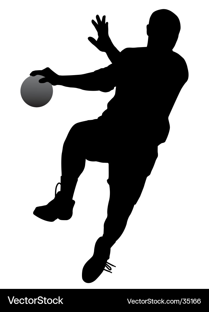 Handball player Royalty Free Vector Image - VectorStock