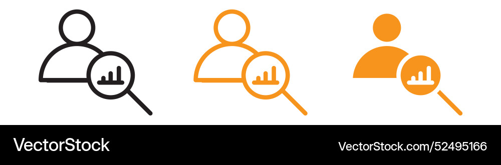 Personal assessment icon set self-evaluation Vector Image