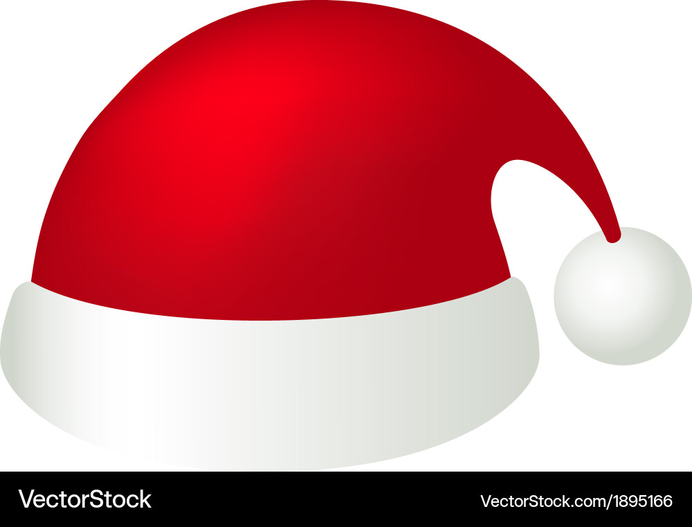 Santa hat Royalty Free Vector Image - VectorStock