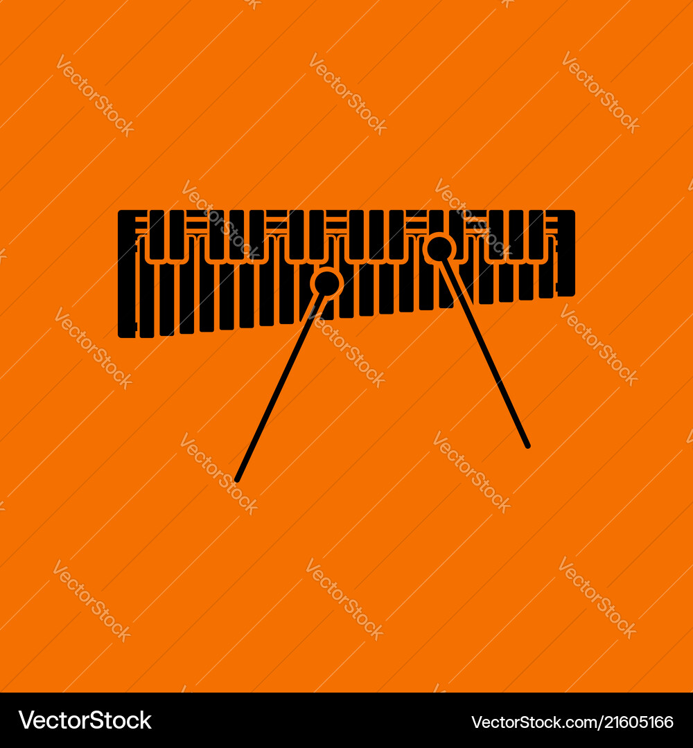 Xylophon-Symbol Lizenzfreies Vektorbild - VectorStock