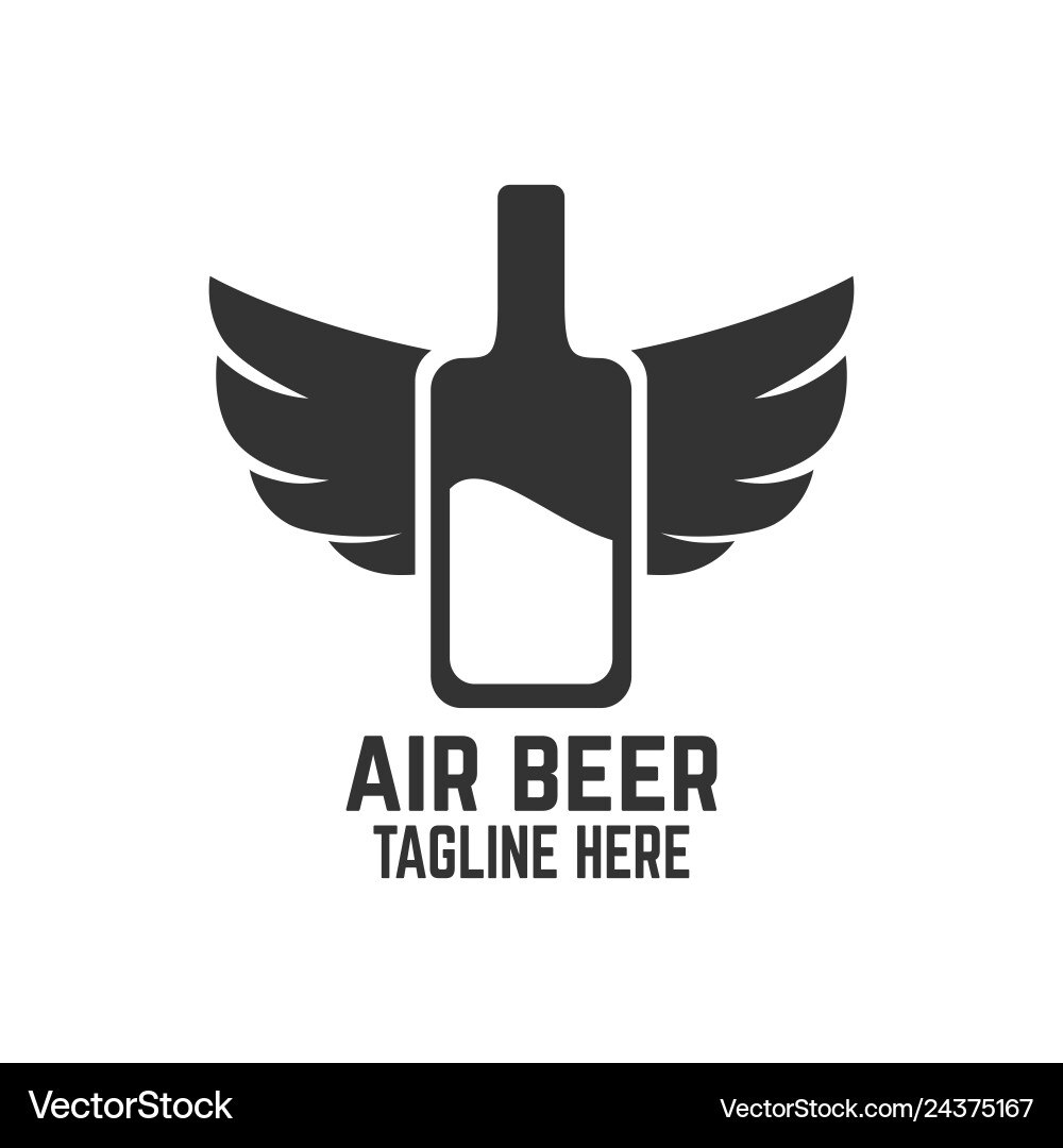 Air beer logo Royalty Free Vector Image - VectorStock