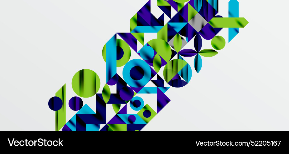 Geometric neo patterns abstract background Vector Image