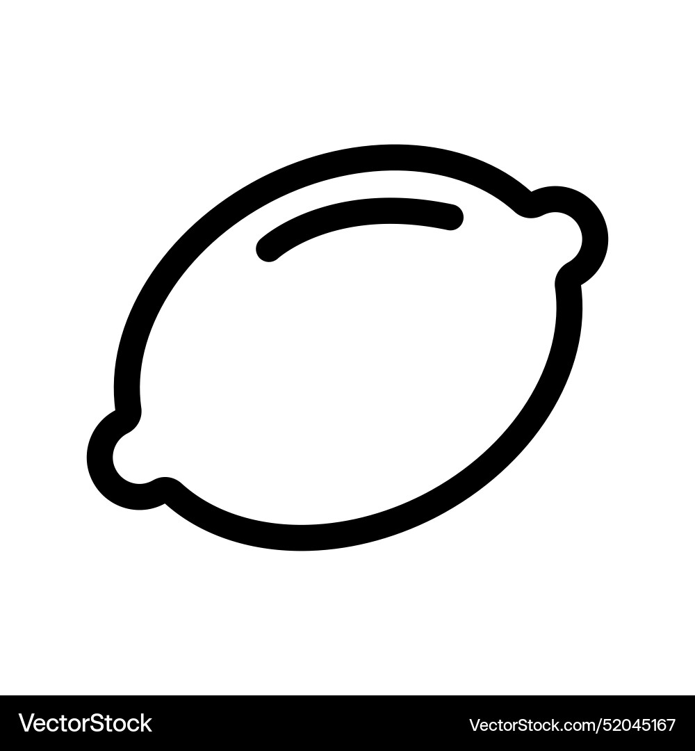 Lemon icon design in filled and outlined style Vector Image